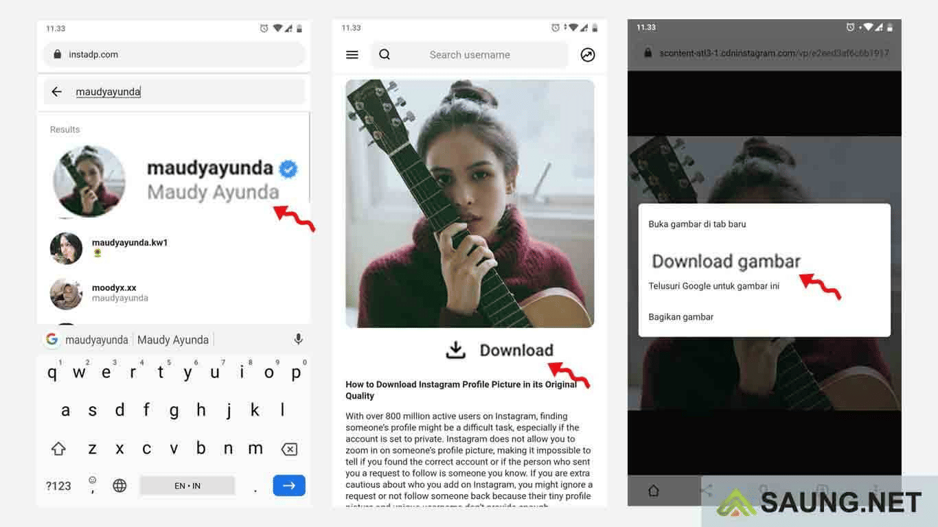 Cara Download Foto Profil Instagram, Gampang Kok!
